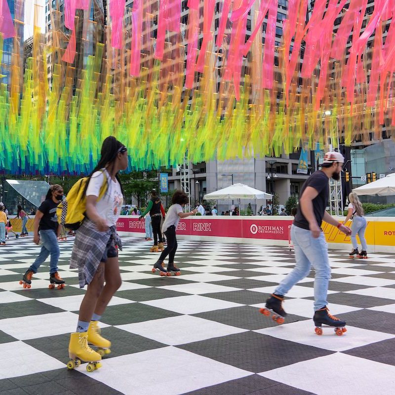 Rothman Orthopaedics Roller Rink Opens in Dilworth Park Today ...
